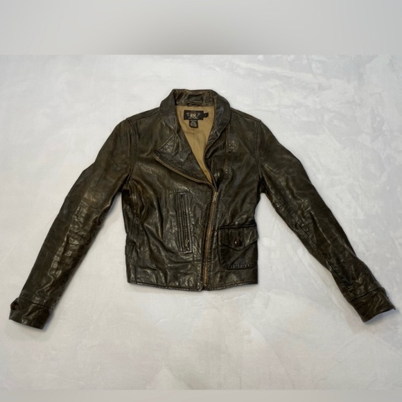 Ralph Lauren Double RL | Jackets & Coats | Rrl Ralph Lauren Double Rl Cowhide Leather Motorcycle ...